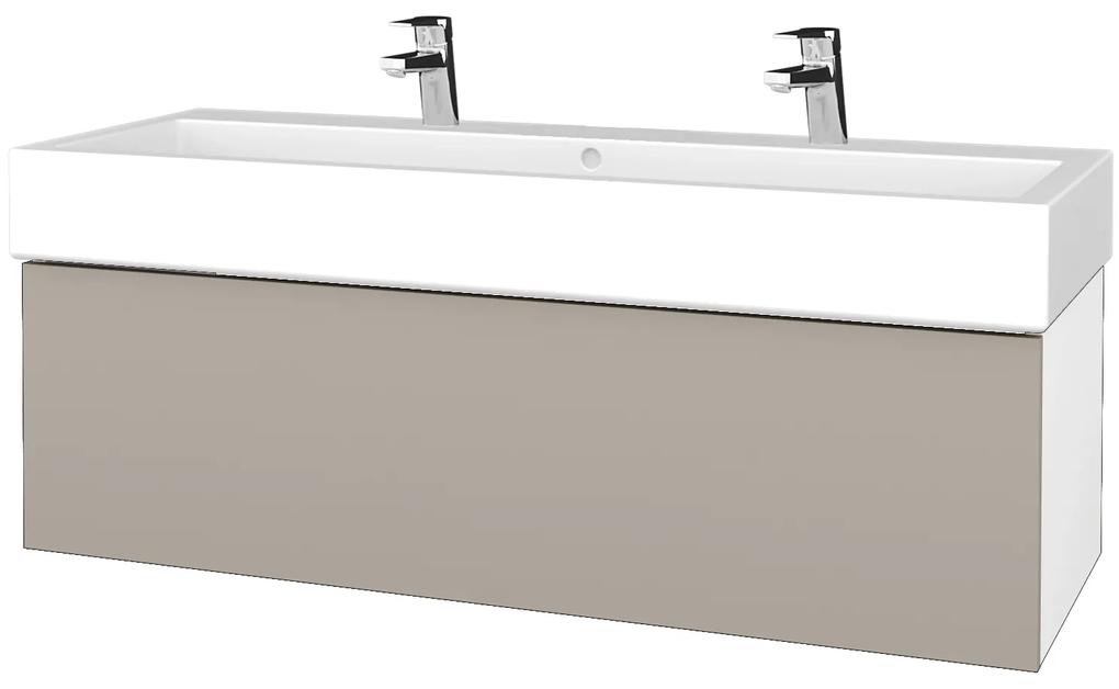 Dřevojas Koupelnová skříňka VARIANTE SZZ 120 Varianta: N01 Bílá lesk / D01 Beton