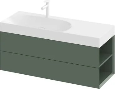 Ravak Lite skříňka pod umyvadlo bez umyvadla 120x43x45 cm grey green X000001894