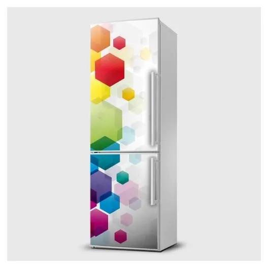 E-shop24, Pi5SL1277, Rozměr 65x120 cm, Fototapeta samolepící na lednice - Baňky barevné