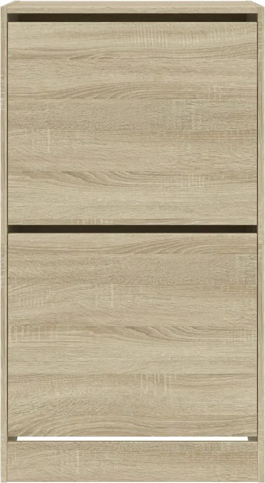 Botník se 2 výklopnými zásuvkami dub sonoma 60 x 42 x 108 cm 3214387