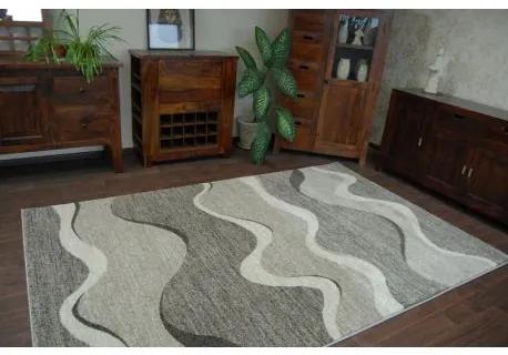 koberec SHADOW 8649 hnědá / světle béžová velikost 140x190 cm | krásné koberce cz