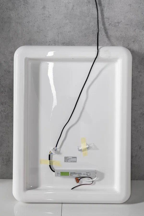 Sapho Float 60 x 80 cm zrcadlo s LED osvětlením 22572 bílá