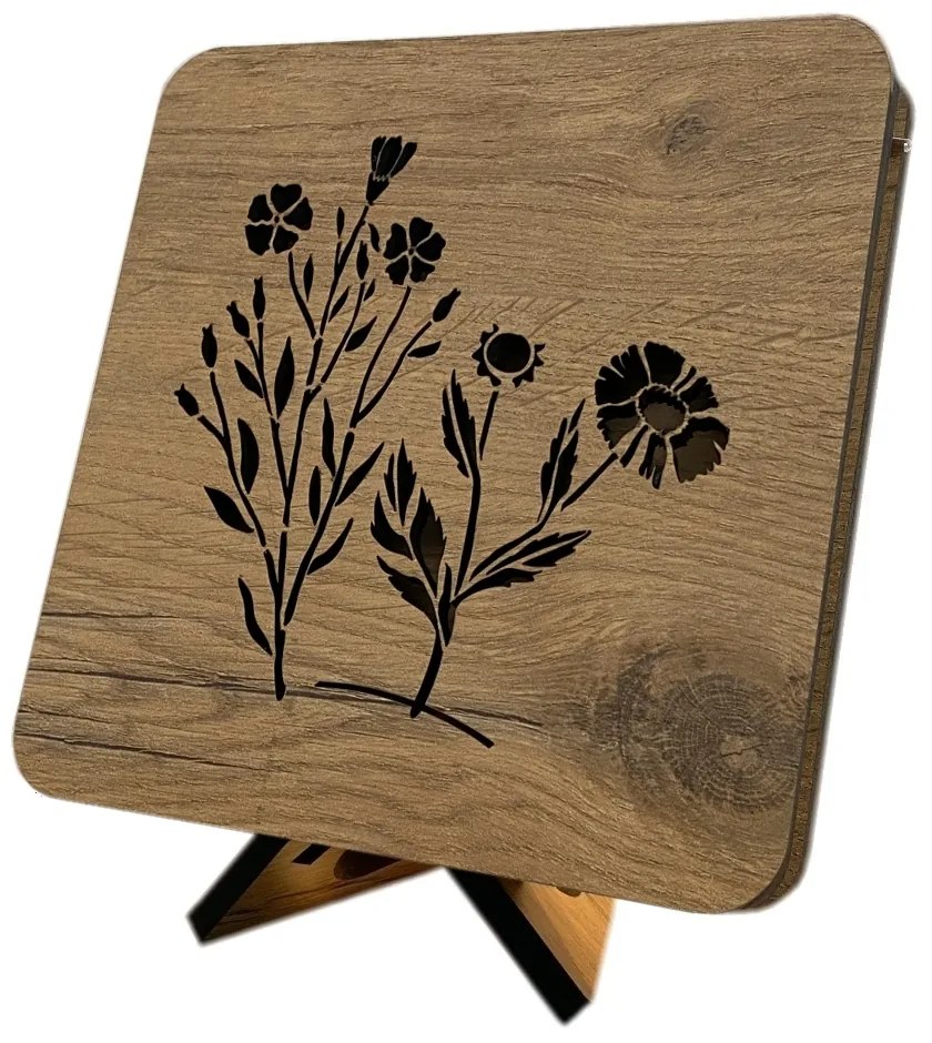 Li-Go "Hvozdík" lampa 19x19cm provedení povrchu: dub světlý
