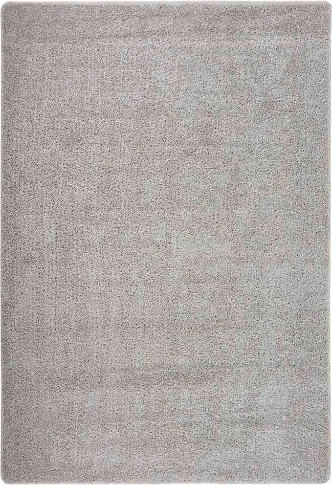Koberec s dlouhým vlasem světle šedý 120 x 170 cm protiskluzový 340383
