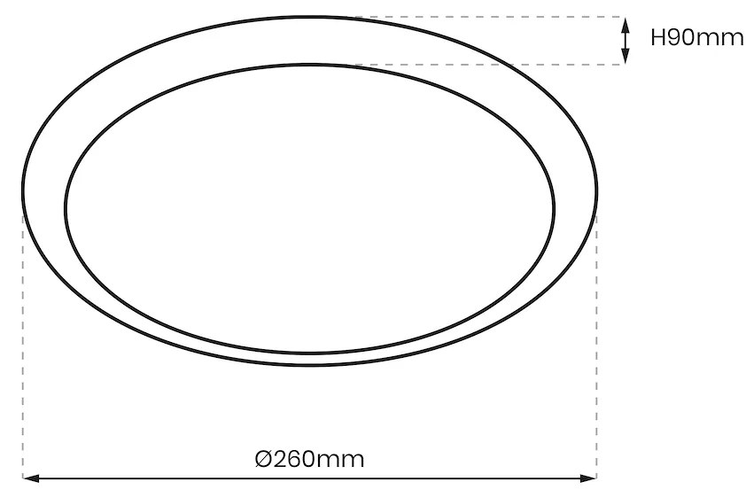Stropní svítidlo Fury, 1x bílé PVC stínítko, w