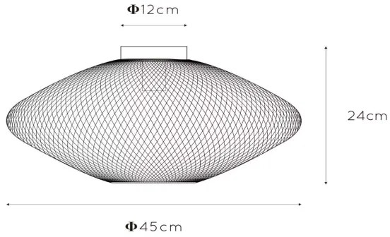 Lucide 21123/45/02 - Stropní svítidlo MESH 1xE27/40W/230V mosaz