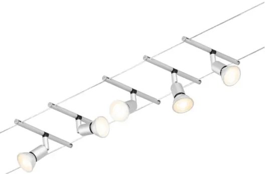 Paulmann 94442 - SADA 5xGU5,3/10W Bodové svítidlo SALT 230V matný chrom