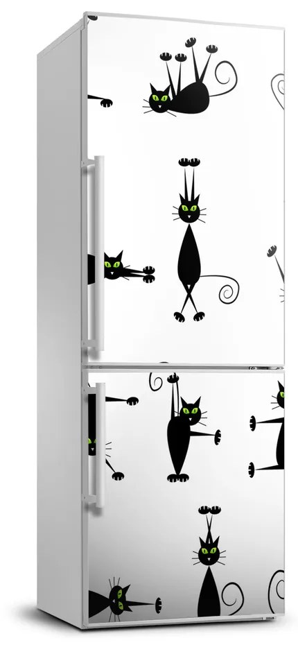 Wallmuralia Samolepící nálepka na ledničku stěnu Kočky 60x180 cm