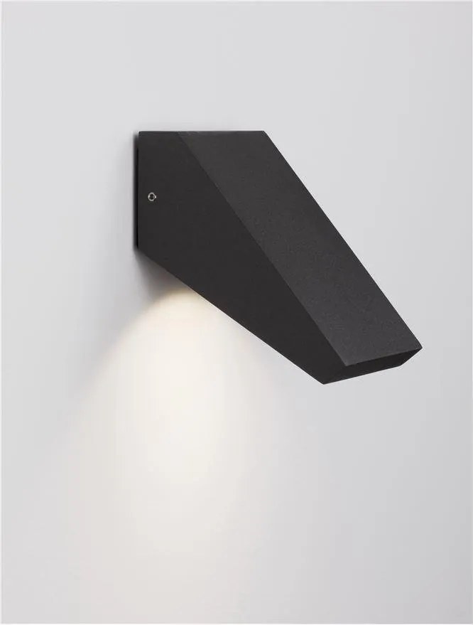 NV 9492620 Venkovní nástěnné svítidlo PARRIS antracitový hliník a čiré sklo LED 8.6W 3000K 220-240V 101st. IP65 - NOVA LUCE
