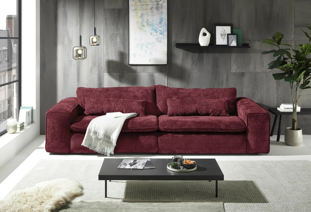 XXXLutz POHOVKA BIG SOFA, textil, vínově červená Livetastic - Pohovky - 002220057702