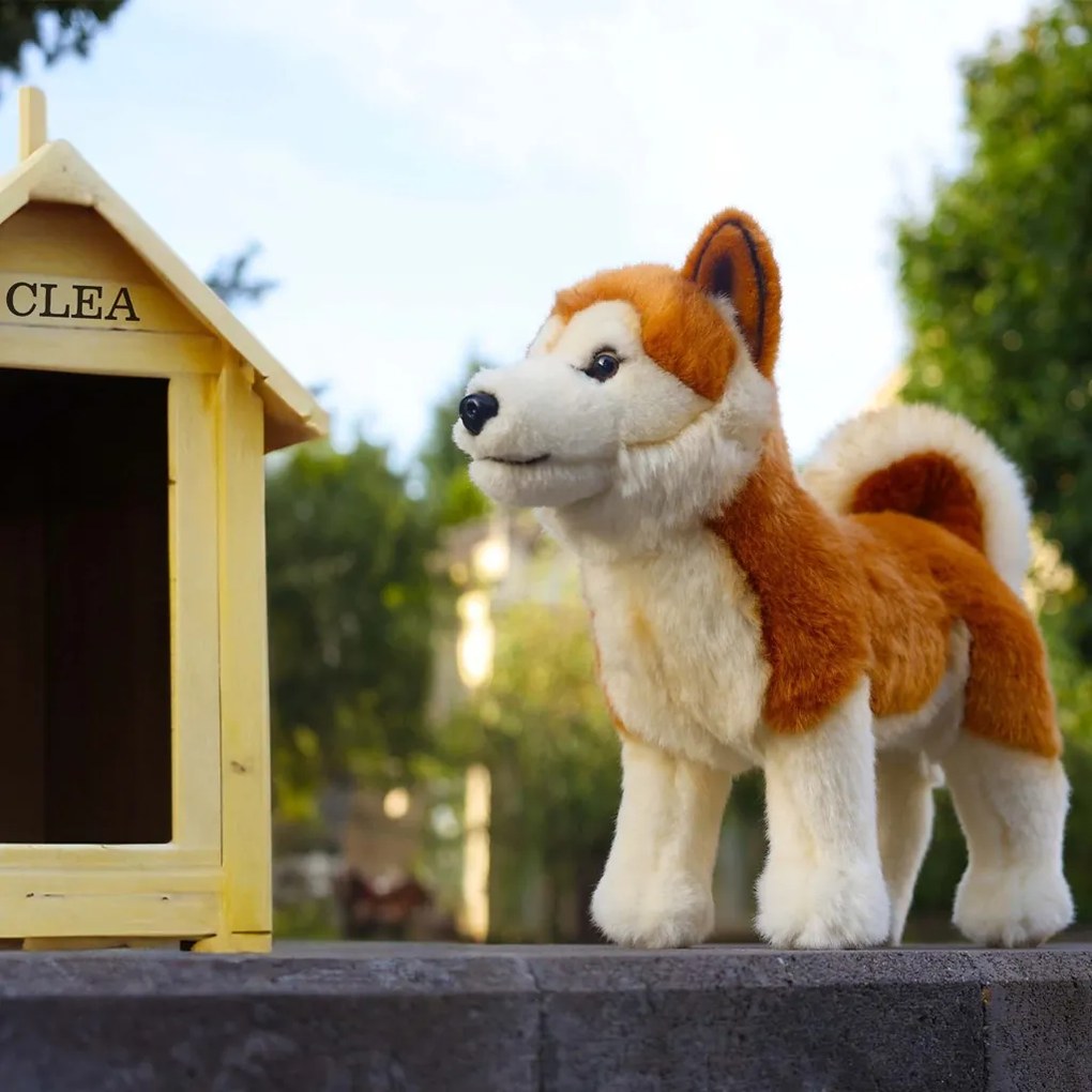Rappa Plyšový pes akita inu 30 cm ECO-FRIENDLY