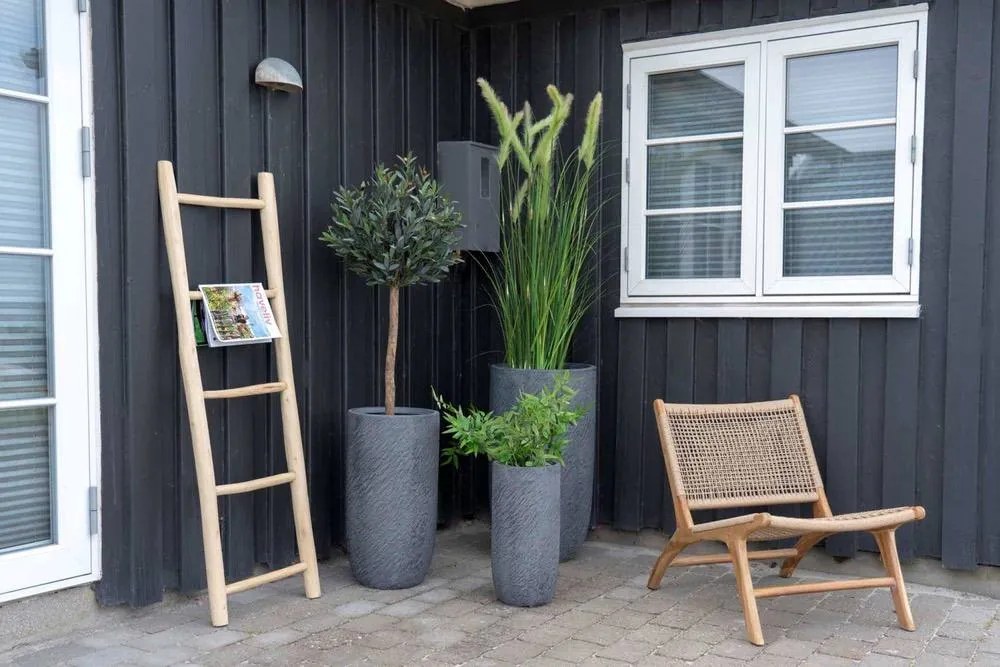 Designové křeslo Jadiel teak - syntetický ratan