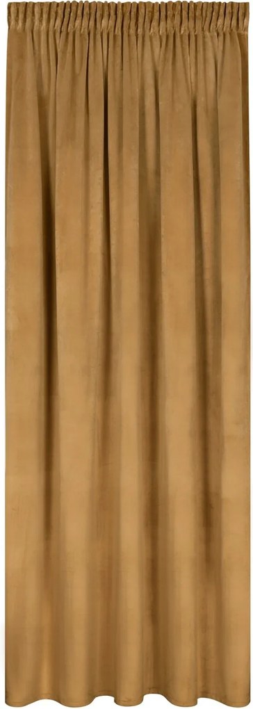ZATEMŇOVACÍ ZÁVĚS NA PÁSCE MELANIE 140X270 CM MEDOVÁ