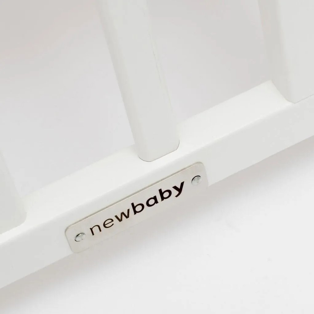 NEW BABY dětská postýlka se šuplíkem BASIC bílá