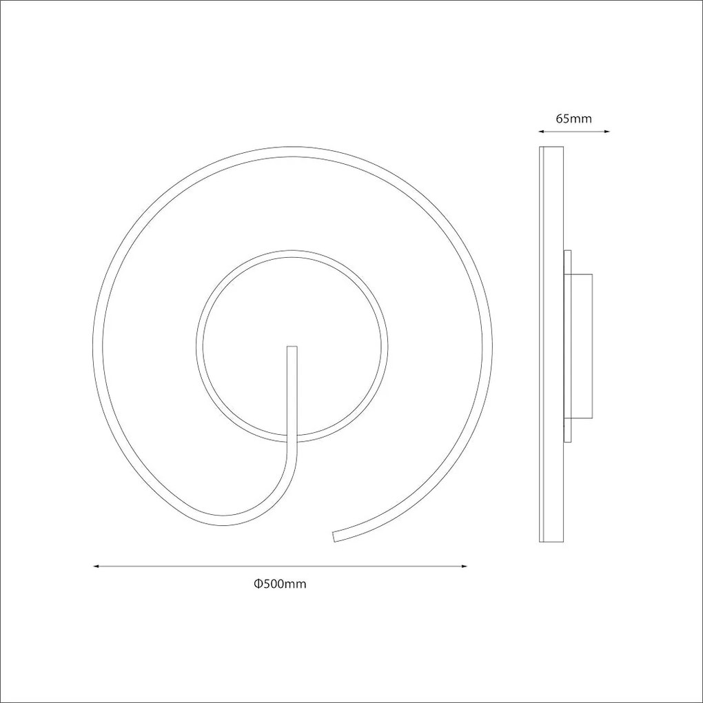 Stropní LED svítidlo Lorenzo, 1x LED 22w, 4000k, g