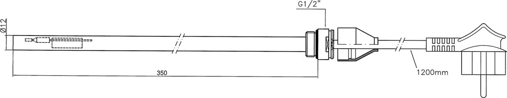 Aqualine 200 W bílá LT90200K
