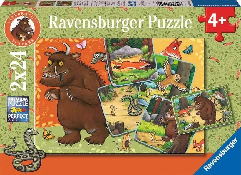 Puzzle ravensburger 120010500 gruffalo 2x24 dílků