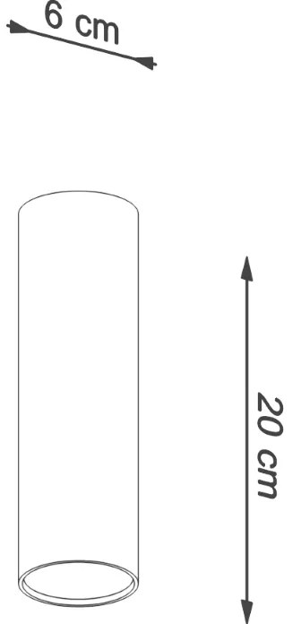 Stropní svítidlo Lagos, 1x bílé kovové stínítko, (20 cm)