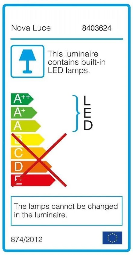 NV 8403624 Venkovní nástěnné svítidlo LUTON tmavě šedý ABS LED 1.2W 3000K IP65 100-220V vč. driveru - NOVA LUCE