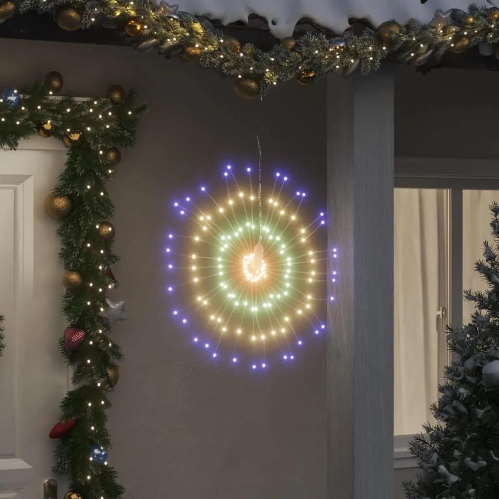 vidaXL Vánoční hvězdicová světla 2 ks 140 ch LED diod 17 cm [3190516] Barva: Vícebarevný