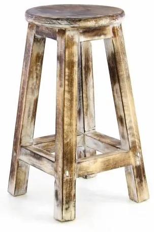 Divero Designová vintage stolička opálená - 50 cm
