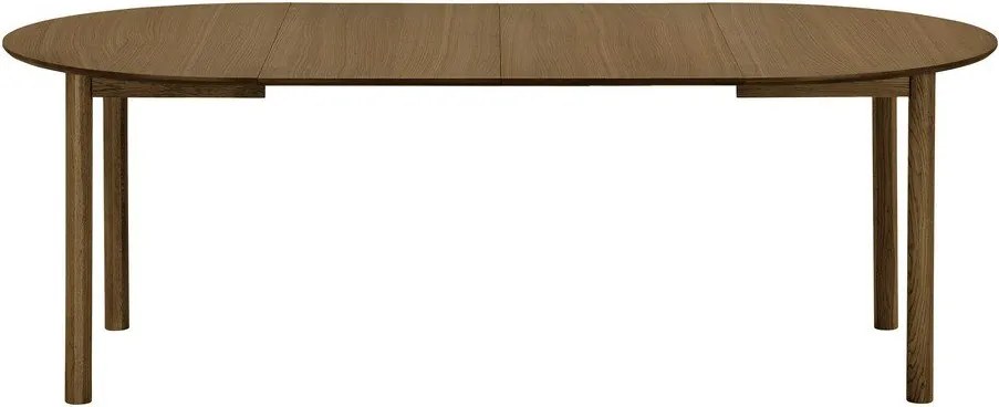 Kulatý rozkládací jídelní stůl s přídavnou deskou v dekoru dubu 120x220 cm Bundaberg – House Nordic