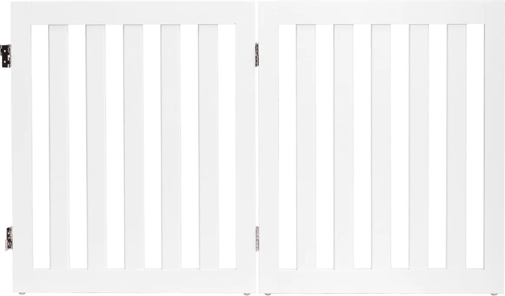Costway Překážka pro psy, 60 cm vysoká, ochranná branka, dřevěná, skládací, 2