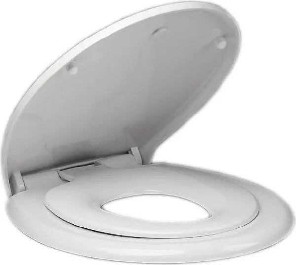 Aqualine Aqualine, Dětské WC sedátko integrované do klasického WC sedátka, Soft Close, bílá, FS125