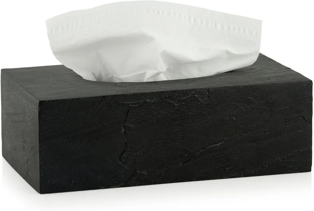 Box na papírové kapesníky Pizarra BA70117 | černý