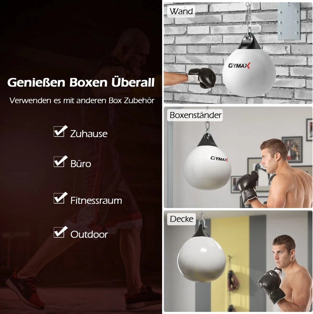 Costway Ø 45 cm vodní boxovací pytel 50 kg boxovací pytel