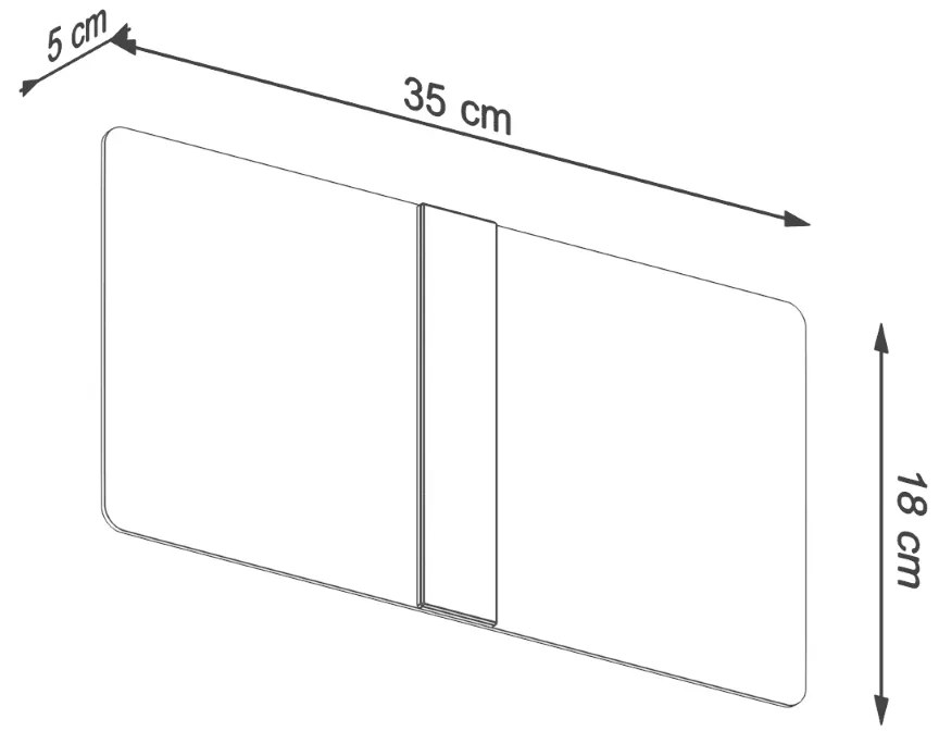 Nástěnné svítidlo Azalia, 1x mléčné skleněné stínítko,