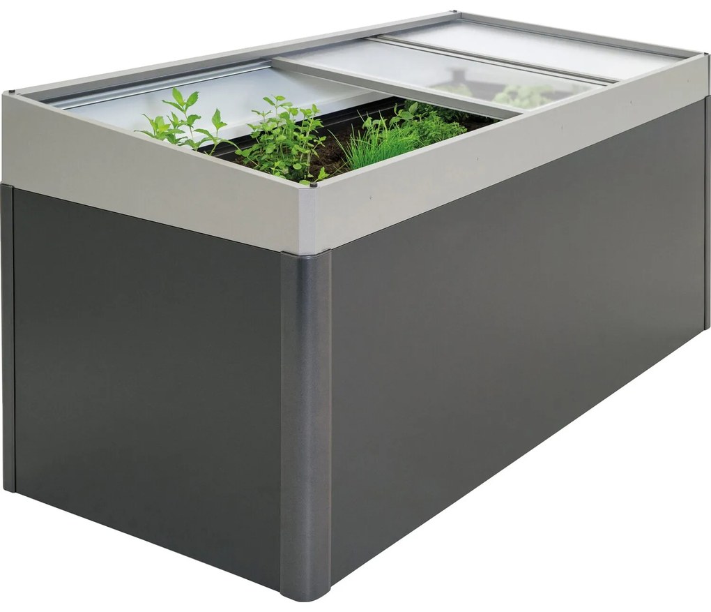 Biohort Květináč  - zeleninový záhon Plantbox Barva: Tmavošedá metalická, Velikost: 1x0,5 102x53x77 cm