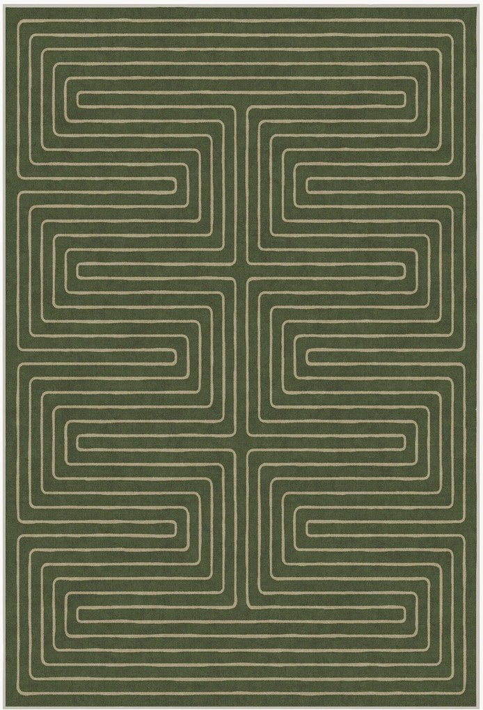 Pratelný žinylkový koberec Labyrinth by Jonathan Adler