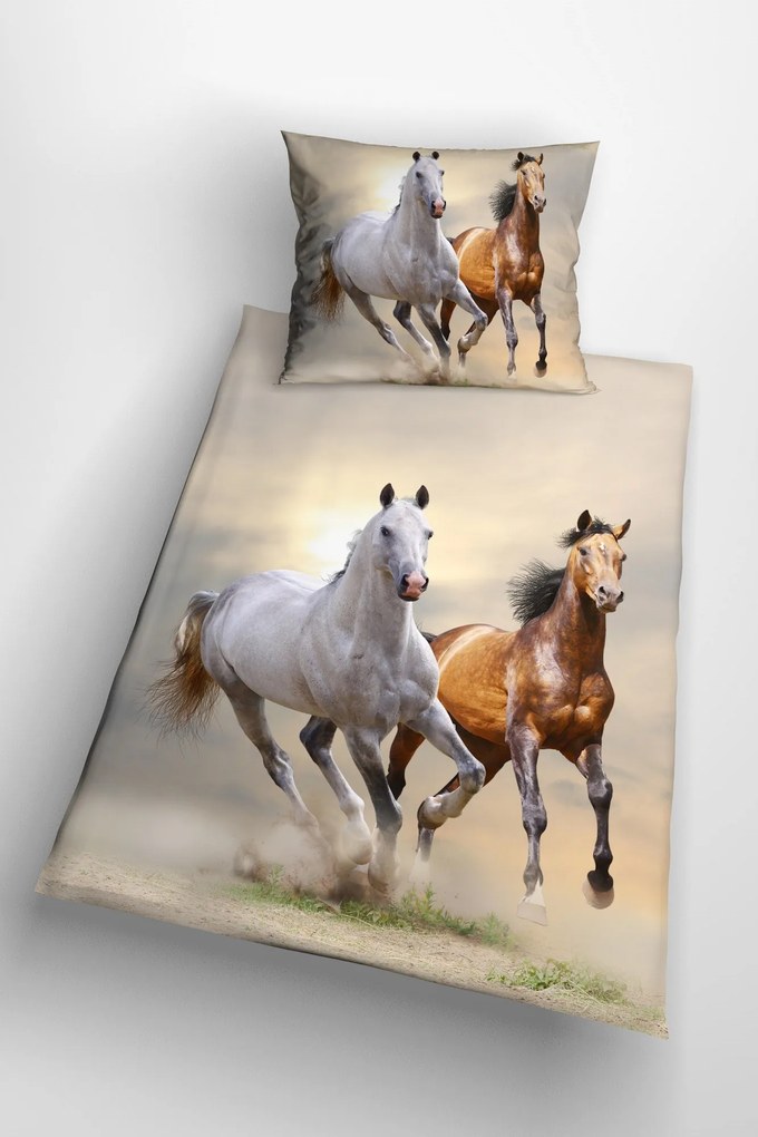 3d povlečení koně - Horse Horse 140x200 cm