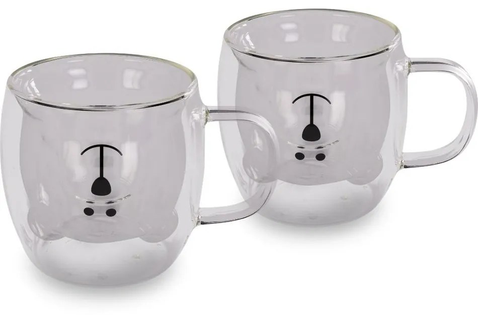 Lamart LT9125 2dílná sada sklenic Bear Vaso, 250 ml, čirá