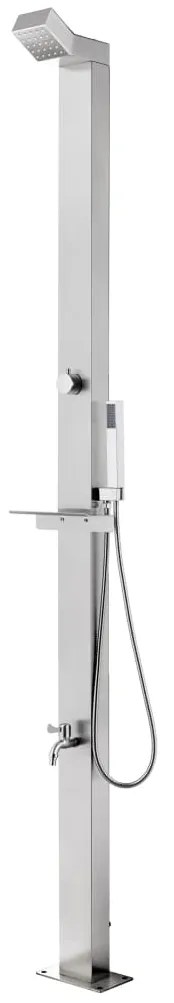 Zahradní sprcha 220 cm nerezová ocel 315939