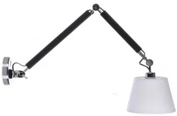 Designové nástěnné svítidlo Zyta S černá/stříbrná