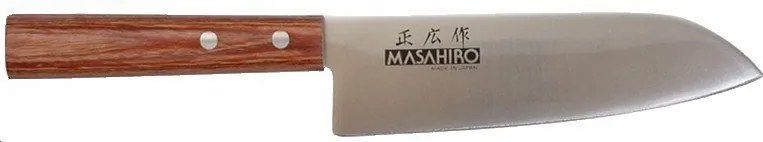 Nůž Masahiro Sankei Santoku 165 mm hnědý [35921] univerzální