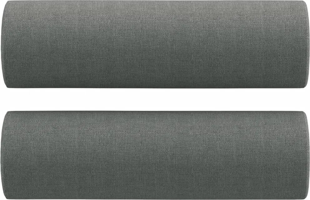 2místná pohovka s polštáři tmavě šedá 140 cm textil 3200846