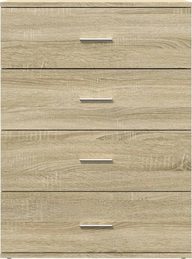 Příborníky 2 ks dub sonoma 60 x 39 x 80 cm kompozitní dřevo 3276625
