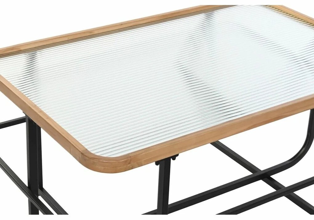 DKD Home Decor Konferenční stolek Sklo, Kov 90 x 60 x 46 cm