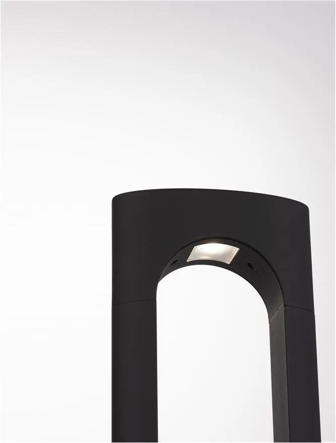 NV 9002841 Venkovní sloupkové svítidlo PORTAL černý hliník a akryl LED 13.5W 3000K 220-240V 296st. IP54 - NOVA LUCE