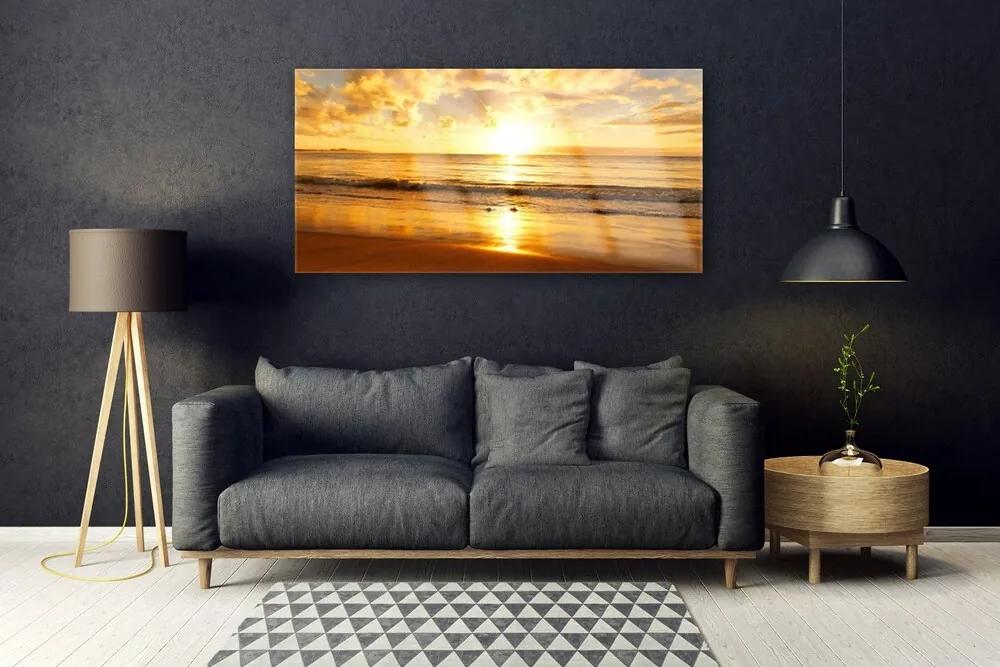 akrylový obraz Moře Slunce Krajina 120x60 cm