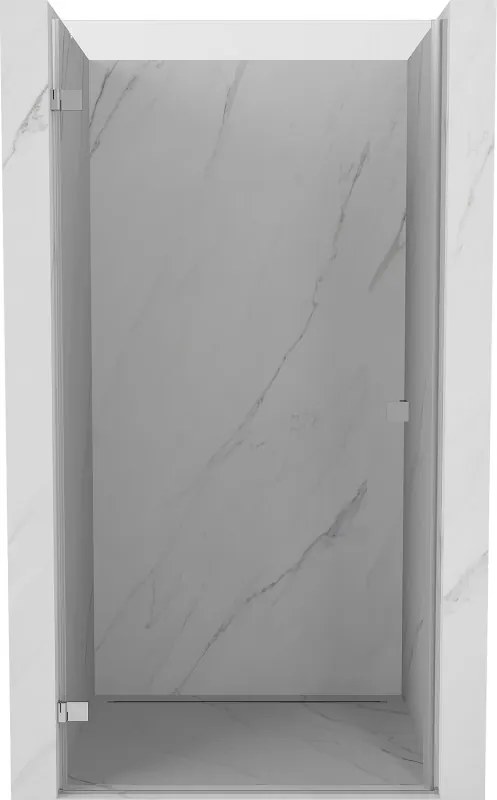 Mexen, Mexen Lunar-B Otočné levé sprchové dveře 80 cm, průhledné, chrom - 832-080-000-01-00-L