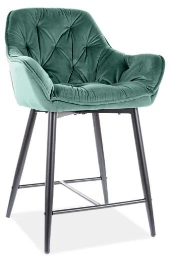 Barová židle CHERRY H-2 Velvet, 56x88x40, bluvel 78