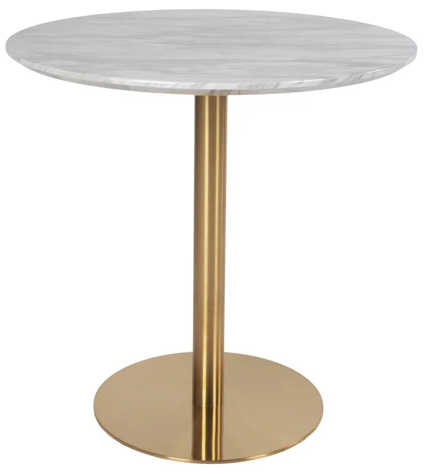 House Nordic Kulatý jídelní stůl BOLZANO zlatý 90cm