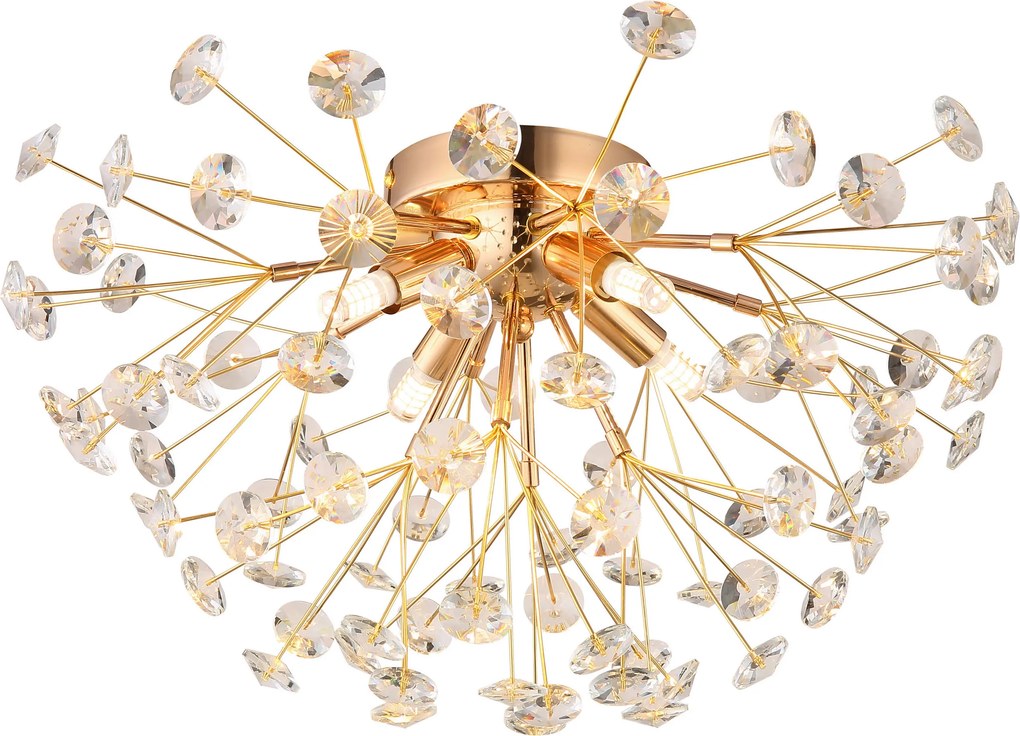 XXXLutz KŘIŠŤÁLOVÉ STROPNÍ SVÍTIDLO, 45/25 cm Globo - Online Only svítidla - 004558495101