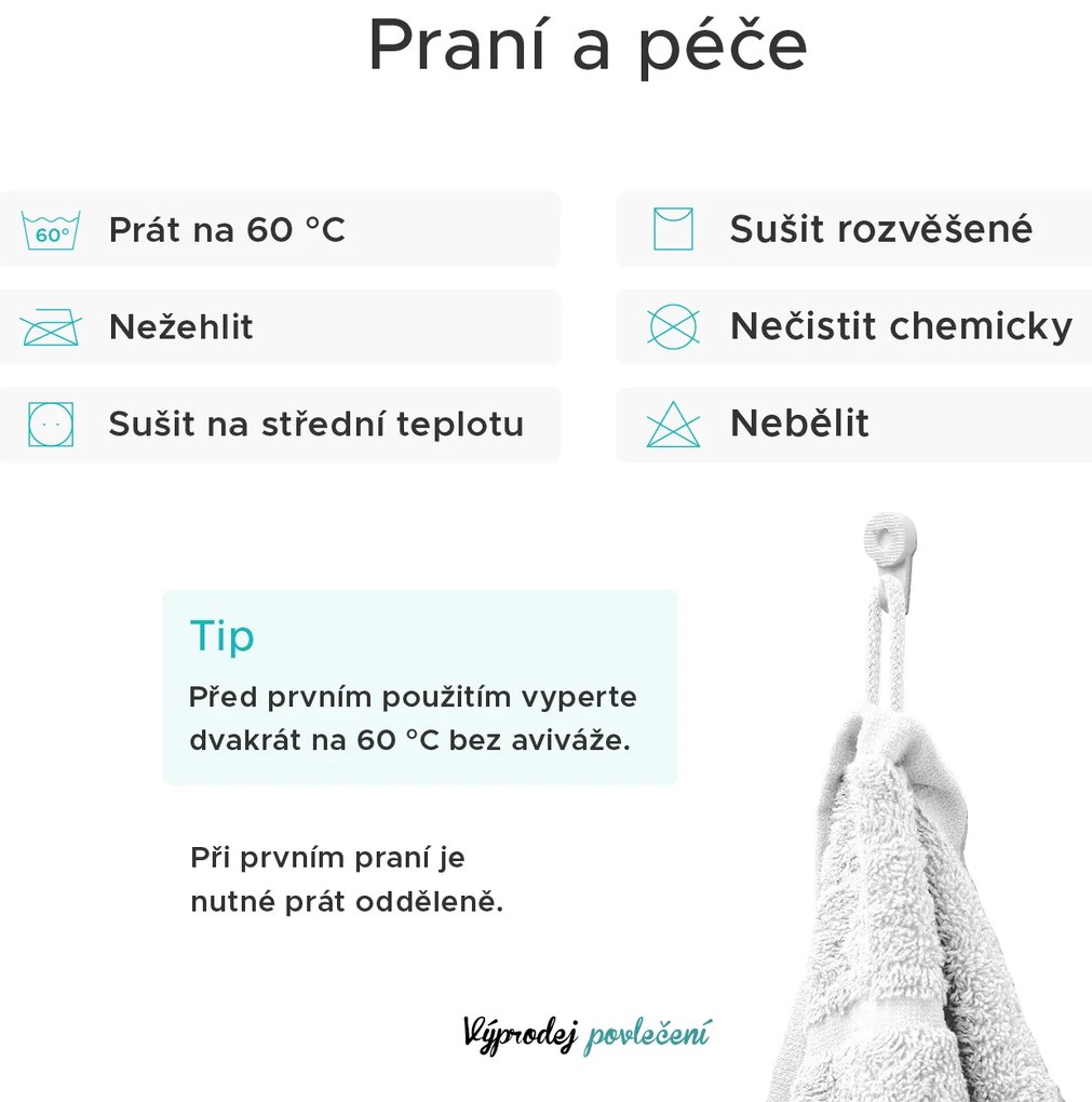 Ručník Classic 50 x 100 cm hnědý, 100% bavlna