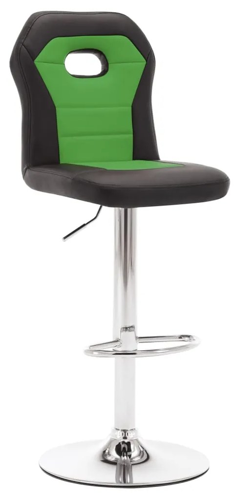 249713 vidaXL Barová židle zelená umělá kůže