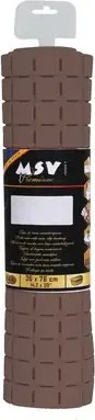 MSV Protiskluzová podložka do sprchy QUADRO Premium hnědá / SBS kaučuk